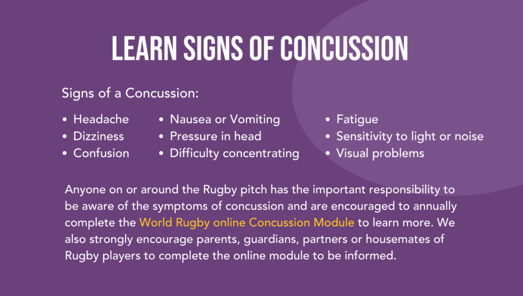 Rowan’s Law Day – Know The Signs of Concussion – BC Rugby
